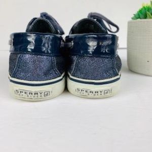 Sperry | Shoes | Sperry Navy Blue Metallic Top Sider Boat Shoe | Poshmark